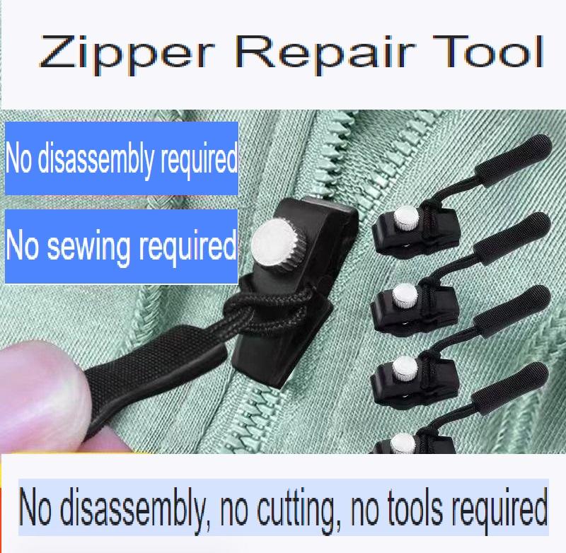 Detachable Zipper Pull Replacement No-Sew Zipper Repair Replacement ...