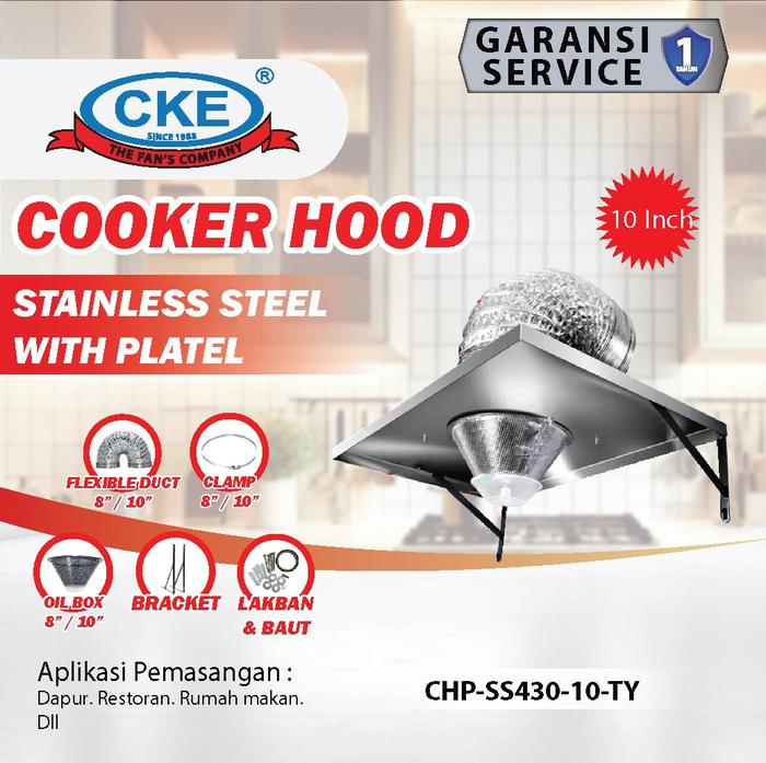 Promo Kitchen Exhaust Fan Cooker Hood Kompor Stainless Steel Penyedot ...