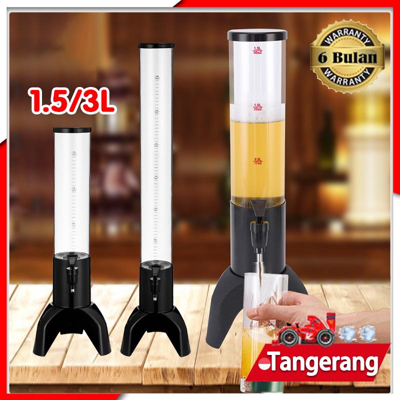 1,5/3L Tower Minuman Beer Tower Beer Dispenser Juice Water Dispenser ...