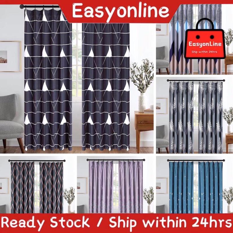 Curtain Cangkuk / Dawai / Rod Semi Blackout Langsir Curtains - TikTok ...