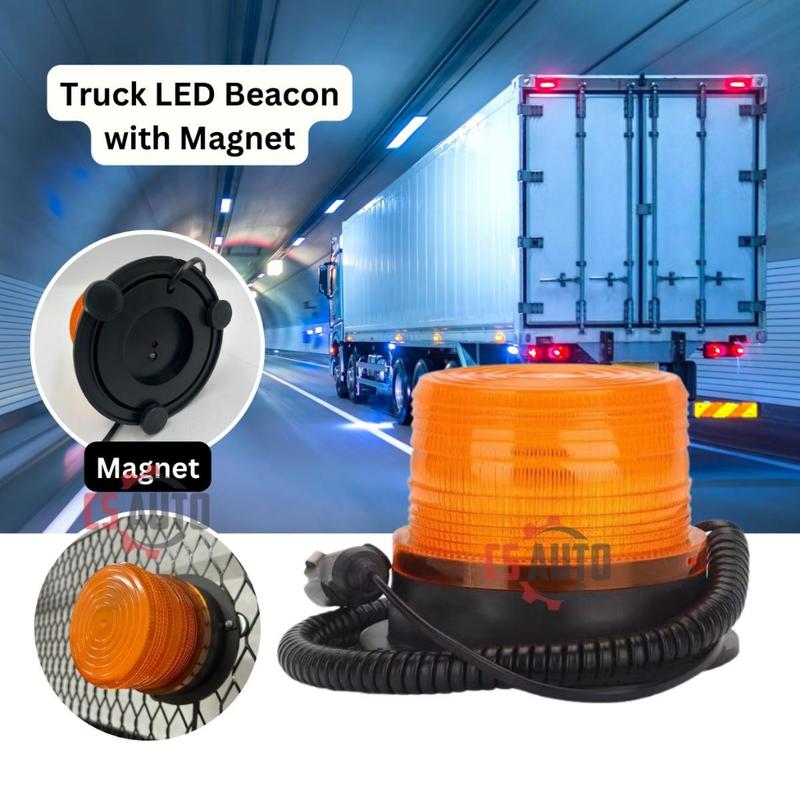 LED Flashing Beacon Magnetic Magnet Portable Flashing Rotate - TikTok ...