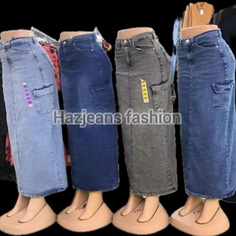 Cargo Acid wash Skirt strechable jeans for women - TikTok Shop Malaysia