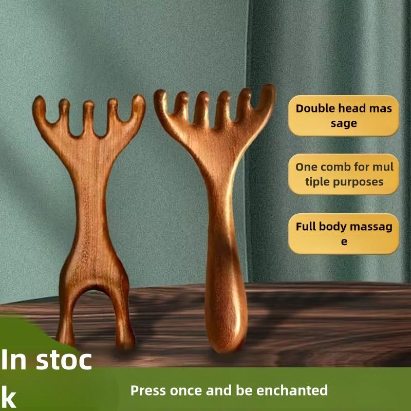 Six-claw dual-purpose antler comb, massage comb for eyes, head - TikTok ...