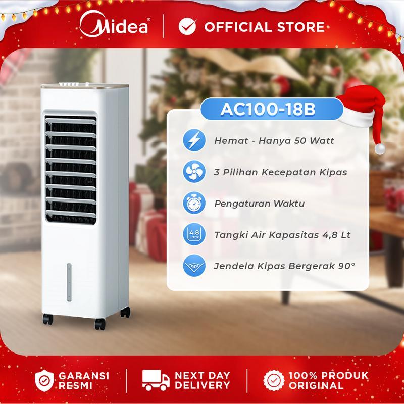 Midea Air Cooler 4.8 Liter AC100-18B-Pendingin Ruangan Penyejuk - Shop ...