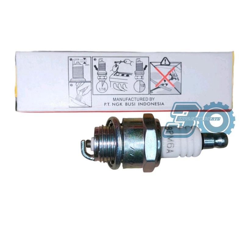 (GROSIR 10 PCS) Busi NGK BPM6A Pendek - Mesin Potong Rumput, Gergaji ...