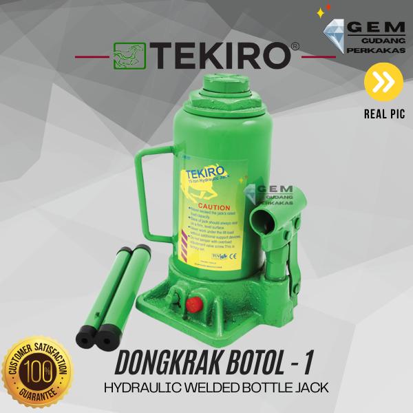 Jual TEKIRO HYDRAULIC WELDED BOTTLE JACK / Dongkrak Botol -1 Kapasitas ...