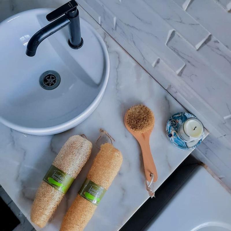 Loofah Spons Mandi Gambas Oyong Utuh Cuci Piring - Shop | Tokopedia