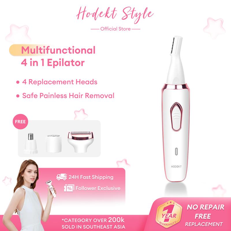 HODEKT 4-IN-1 Multifunctional Epilator Female USB Rechargeable - TikTok ...