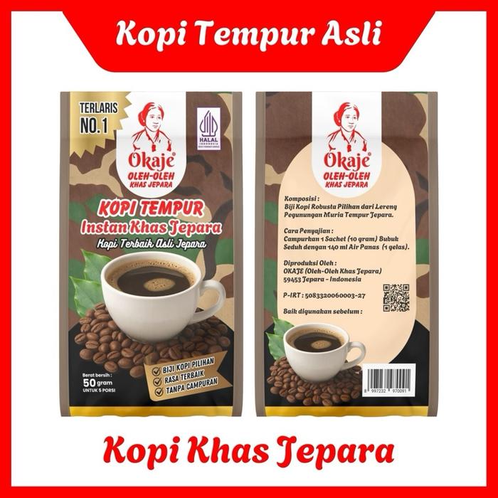 Jual Okaje Kopi Tempur Instan Khas Jepara Terlaris No 1 Robusta 50 Gram ...