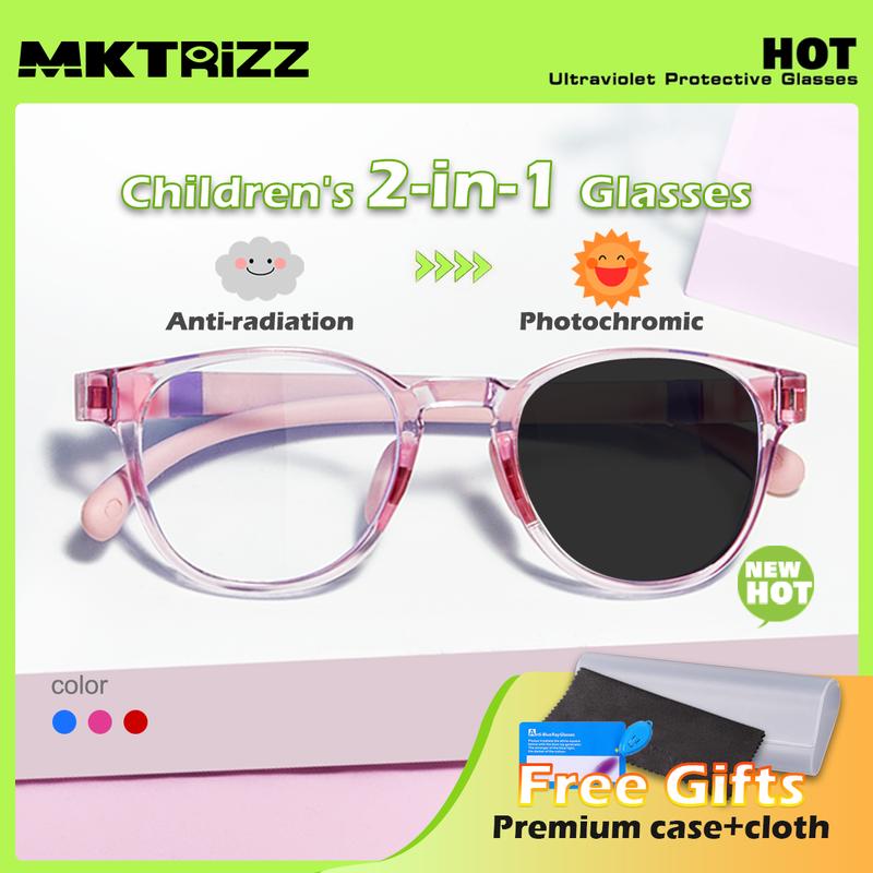 MKTRIZZ Anti Radiation Kids Photochromic Shades for Kids Ant - TikTok ...