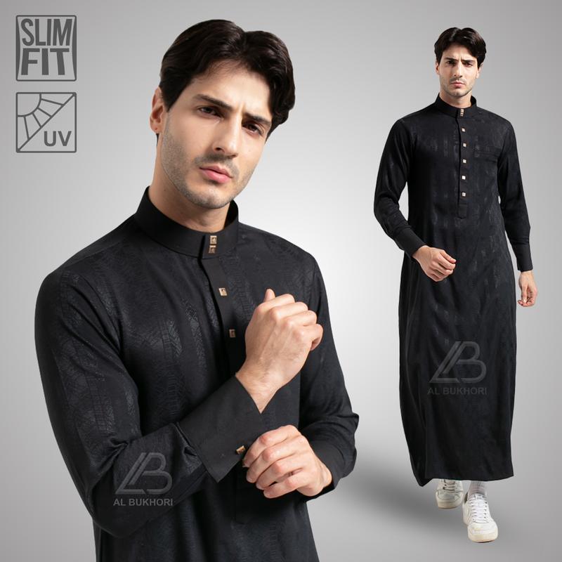 Al Bukhori - SONGKET ANTI UV Jubah Gamis Thobe Slimfit Pria Dewasa ...