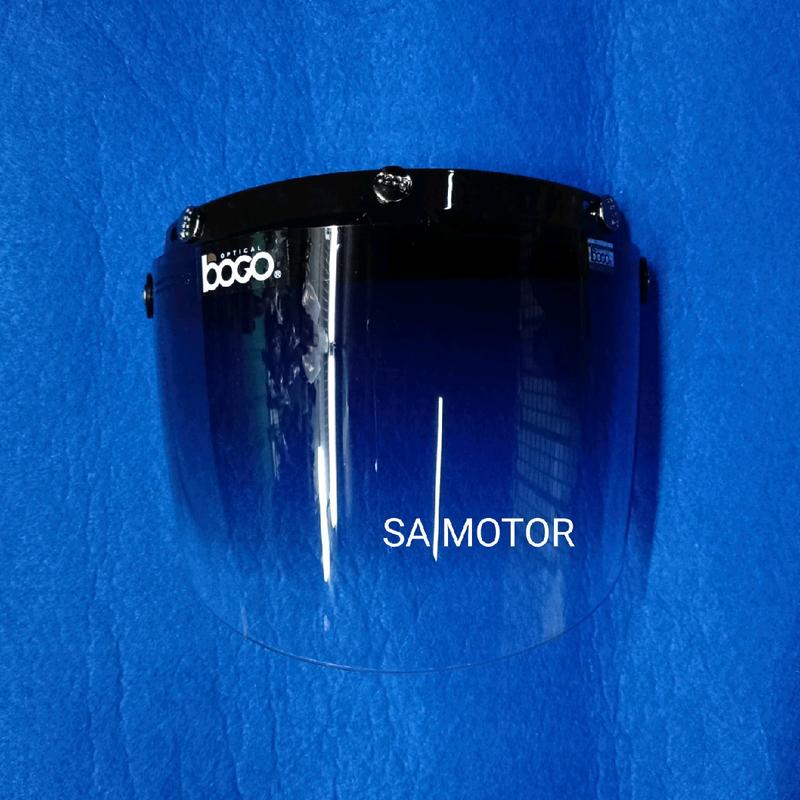 BOGO VISOR 3 BUTTON 2 TONE BLACK HELMET MS88 MHR APOLO SGV MAGNUM ...