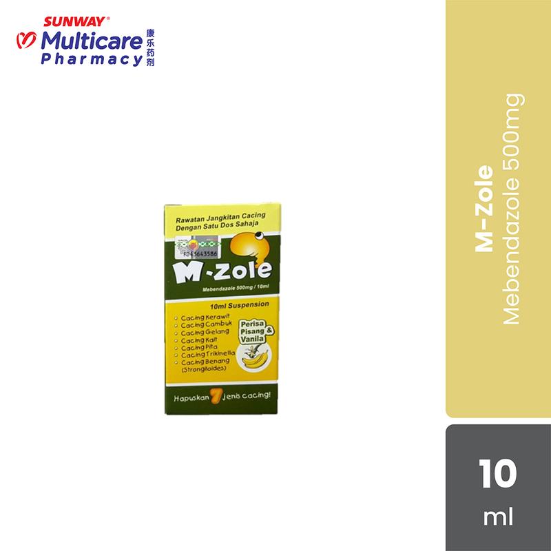 M-Zole Suspension (Banana & Vanilla Flavour) 10ml - TikTok Shop Malaysia