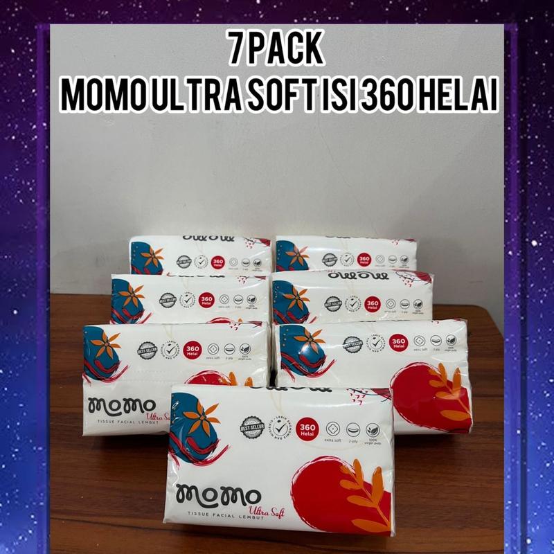 (7 PACK) Tisu Momo ultra 360 helai virgin pulp isi 7 pack Tissue Sheets ...