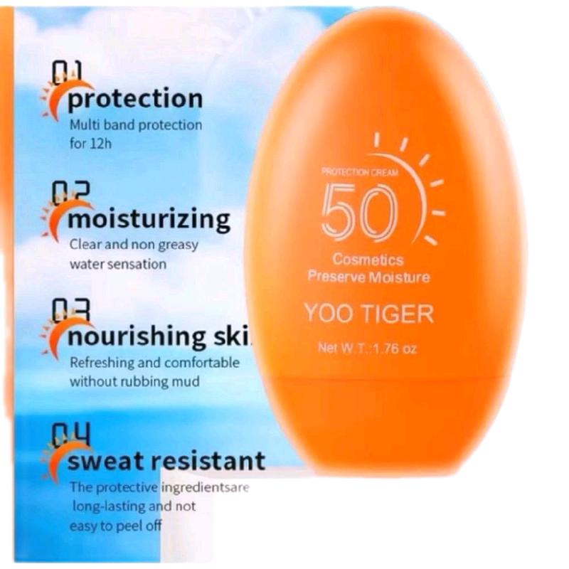 YOO TIGER EGG SUNSCREEN SPF 50 PA +++ tahan selama 12 jam ...