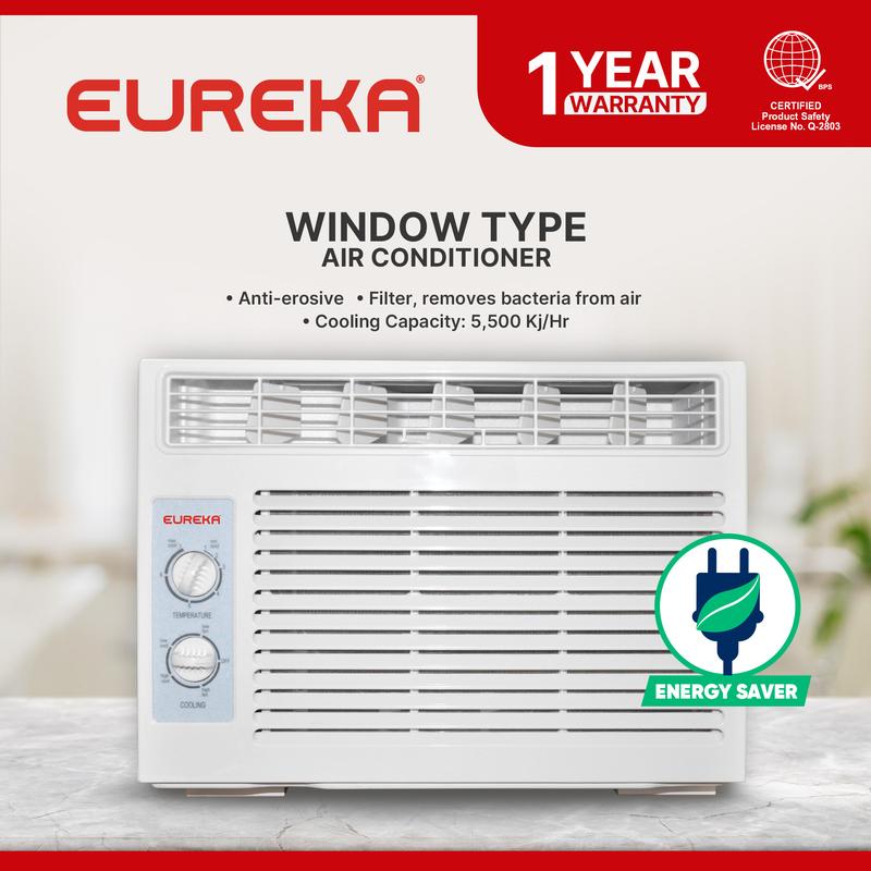 Eureka Window Type Aircon Energy-efficient 0.6 HP EWA 0.6H - TikTok Shop Philippines