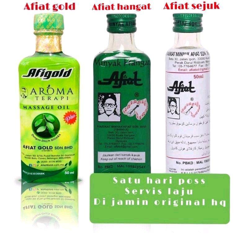 AFIAT MINYAK HANGAT 55ML/AFIAT SEJUK 50ML/AFIAT AVERGOLD 65M - TikTok ...