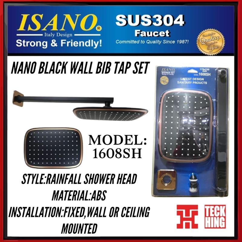 ISANO SUS304 ITALY DESIGN STRONG & FRIENDLY NANO BLACK SHOWE - TikTok ...