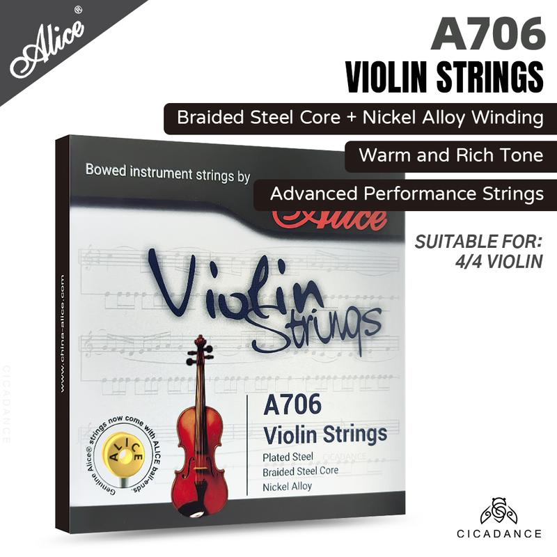Alice Violin Strings A706 For 1/8 1/4 1/2 3/4 4/4 Universal Violin ...