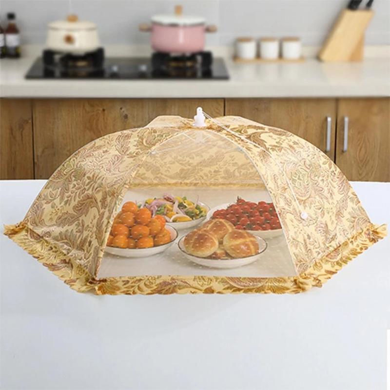 Kitchen Collapsible Pop Up Lace Food Cover Dome Tent Dish Cover ...