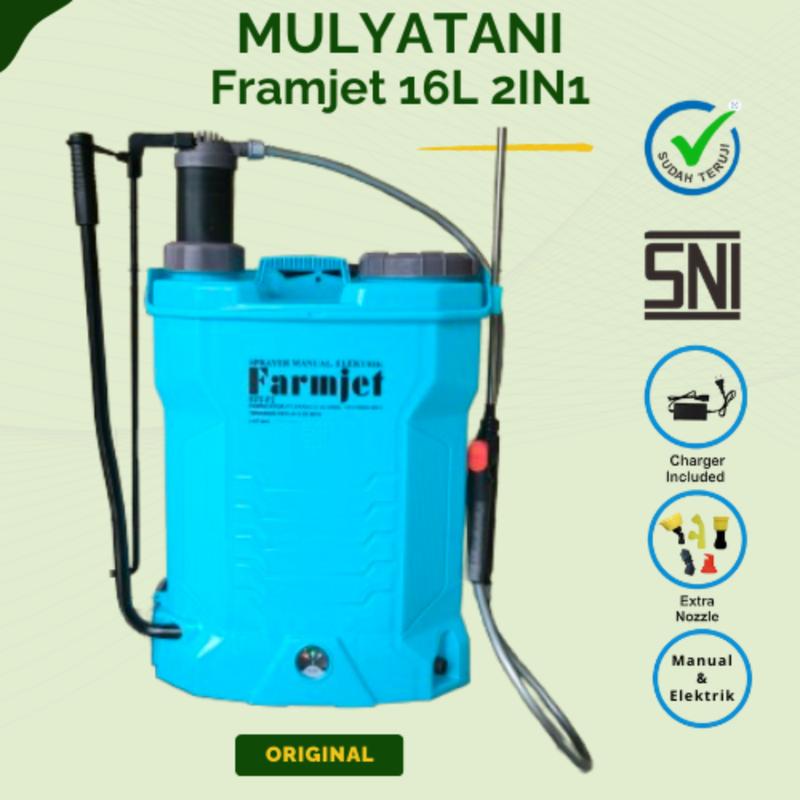Sprayer Elektrik Tangki Tengki 16L Liter Framjet Manual dan Elektrik ...