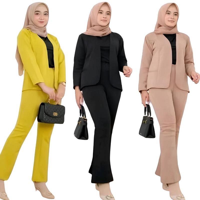 SETELAN ZAHRA SET BLAZER DAN CUTBRAY SCUBA WANITA Baju Celan - Shop ...