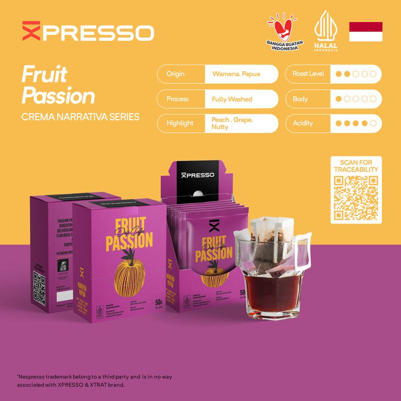 Drip Bag Coffee Papua Fruit Passion - Xpresso Kopi Drip Bag (5pcs ...