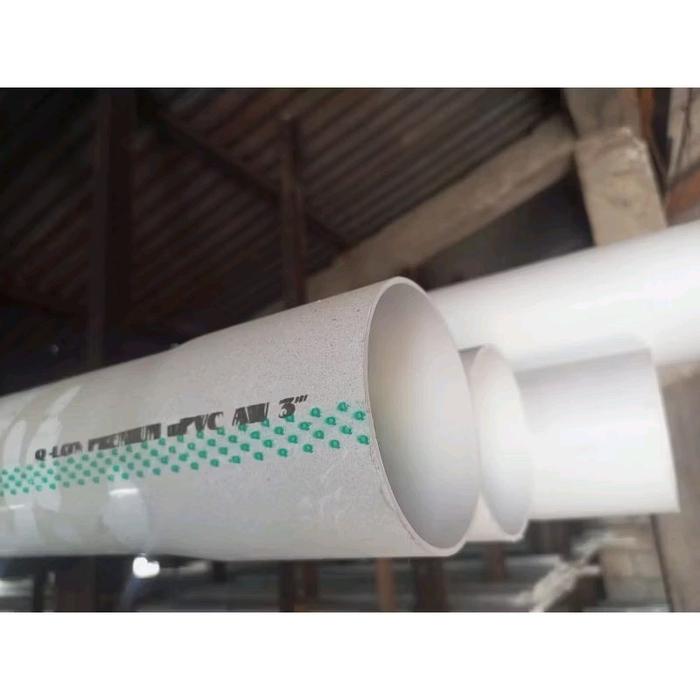 Jual Pipa Air PVC Q-Lon 3" Inch AW / D | Pralon QLON Murah 3Inch 4meter ...