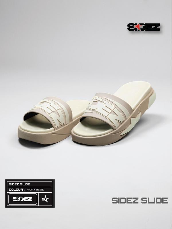 SiDEZ IVORY BEIGE SLIDE SANDAL - TikTok Shop Malaysia