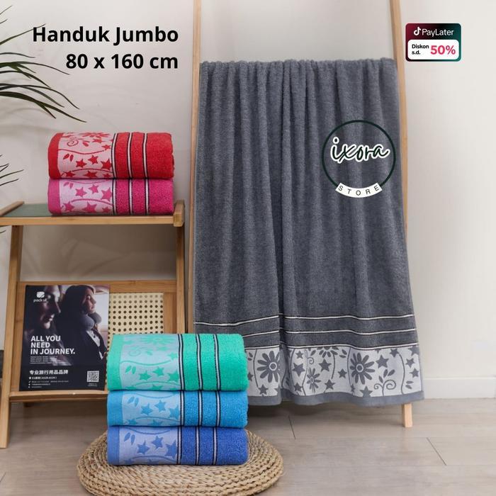 PROMO HANDUK KATUN JUMBO MERESAP UK 80 x 160 CM COCOK UNTUK HADIAH DAN ...
