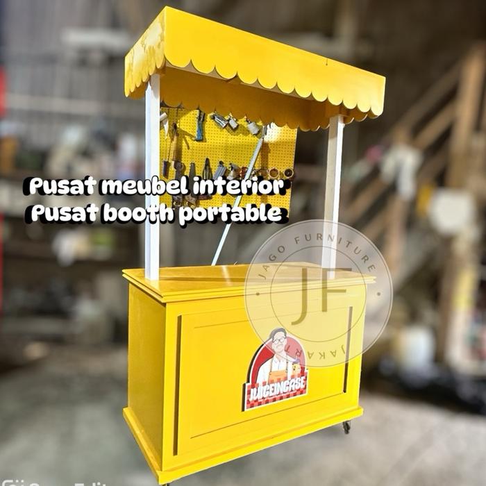 Promo Booth teh poci / booth sosis bakar / gerobak dorong minimalis ...