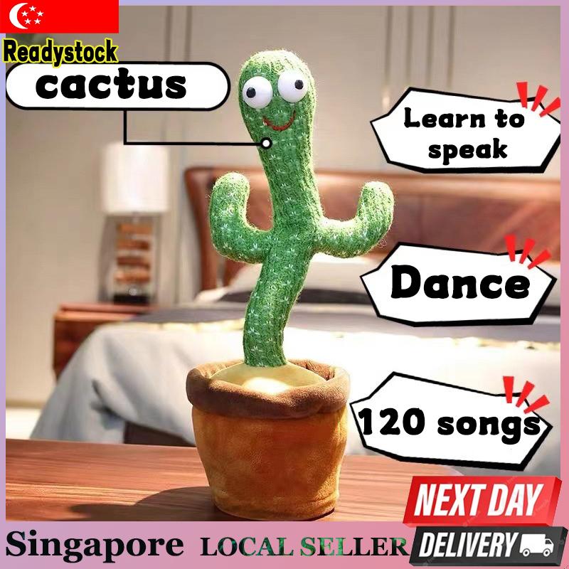 【SG Ready Stocks】Dancing Cactus Speaking Cactus Baby Toy USB ...