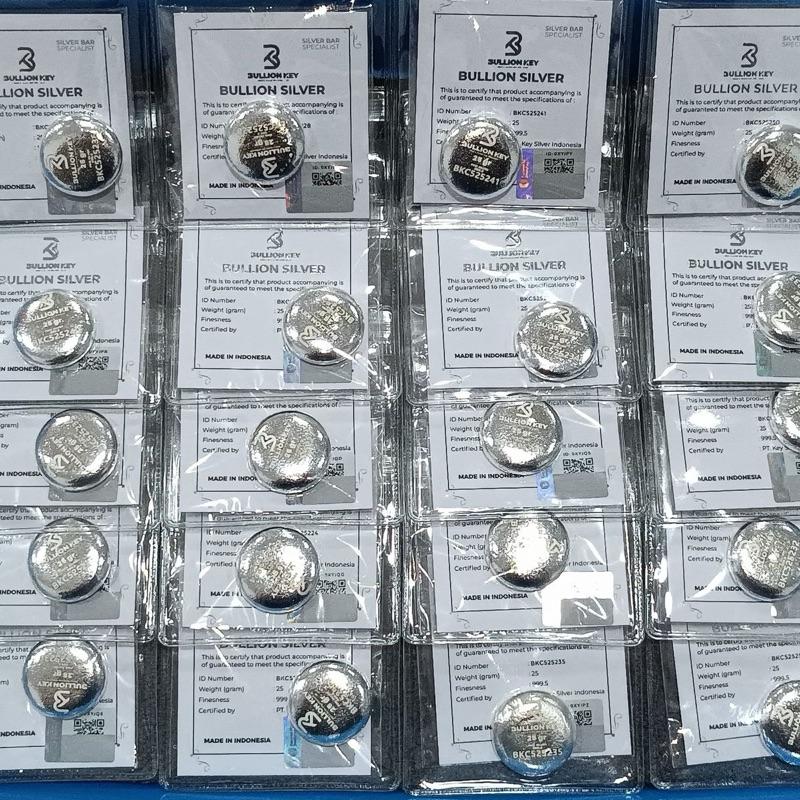 Perak 25 Gram Bullion Key Fine Silver - Shop | Tokopedia
