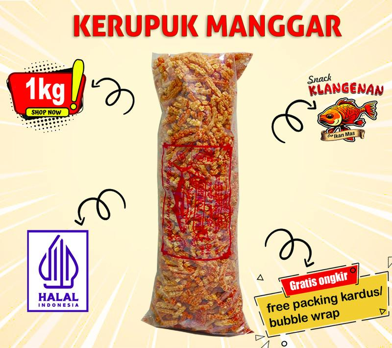 Kerupuk Manggar 1KG/1Ball (LIVE) - Makanan Ringan - Snack, Food - Shop ...
