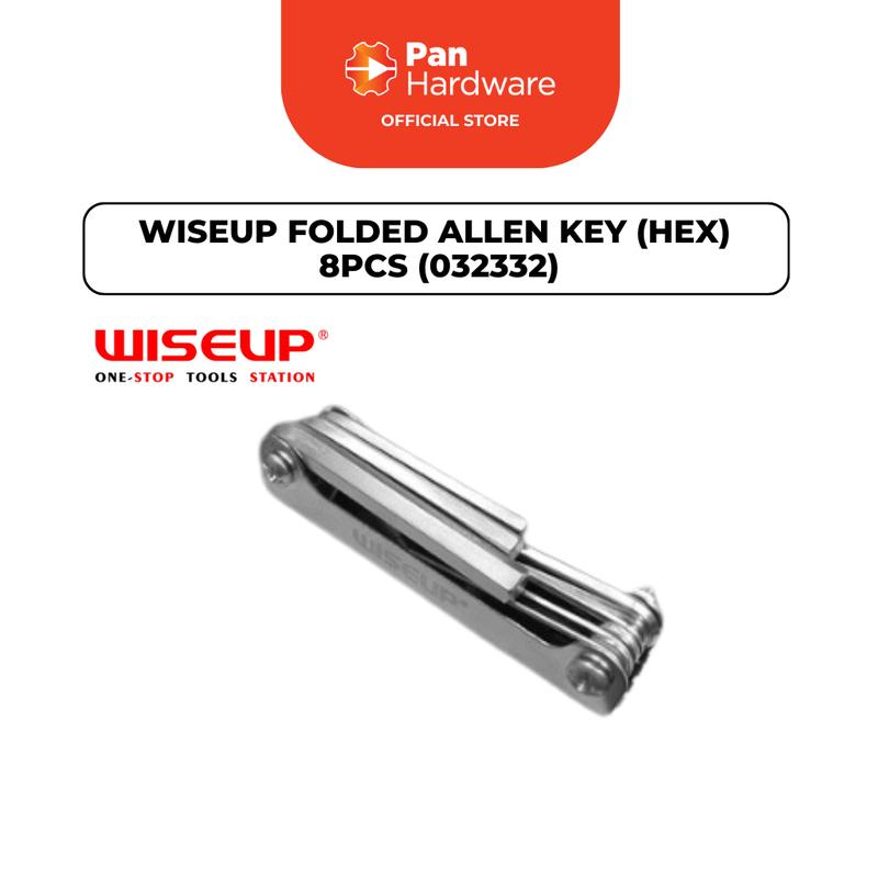 WISEUP FOLDED ALLEN KEY (HEX) - 8PCS (032332) - TikTok Shop Malaysia