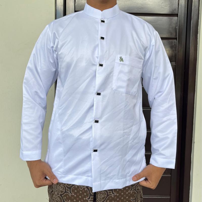 BAJU KOKO HAIBAH SULTAN WARNA PUTIH LENGAN PANJANG Muslim Atasan - Shop ...