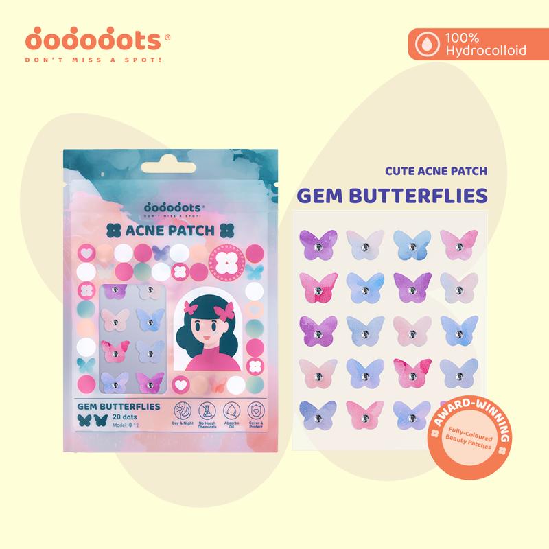 Dododots Beauty Patch | Gem Butterflies | Cute Design Acne Patch ...