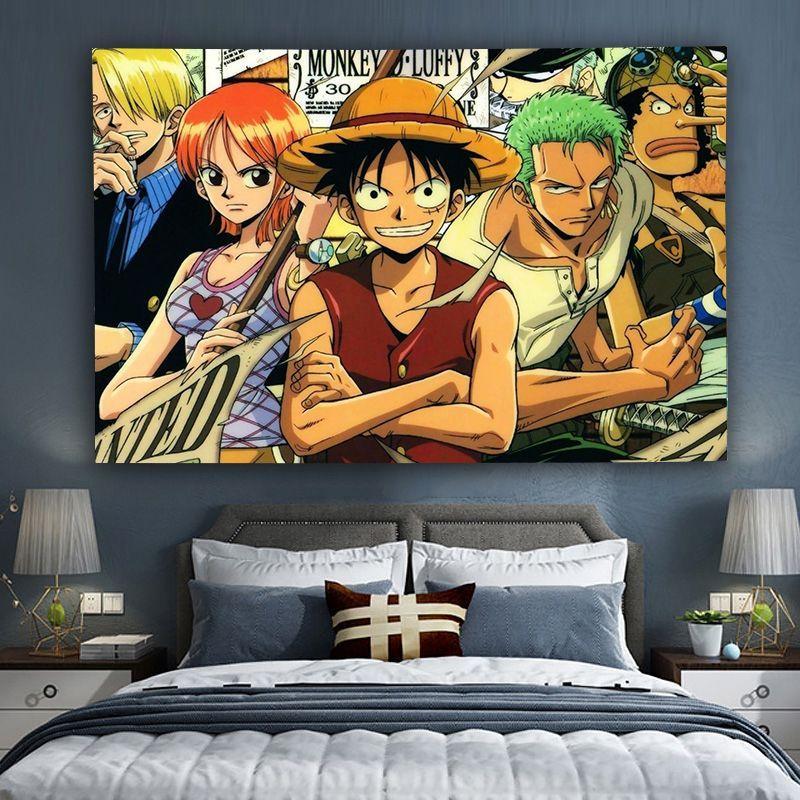One Piece Decoration Bedroom Living Room Tapestry Background - TikTok ...