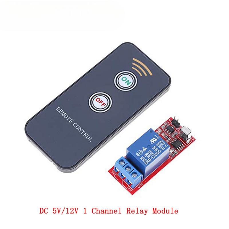 1 Channel Relay Module DC 5V 12V Infrared IR Remote Switch Control 1 CH ...