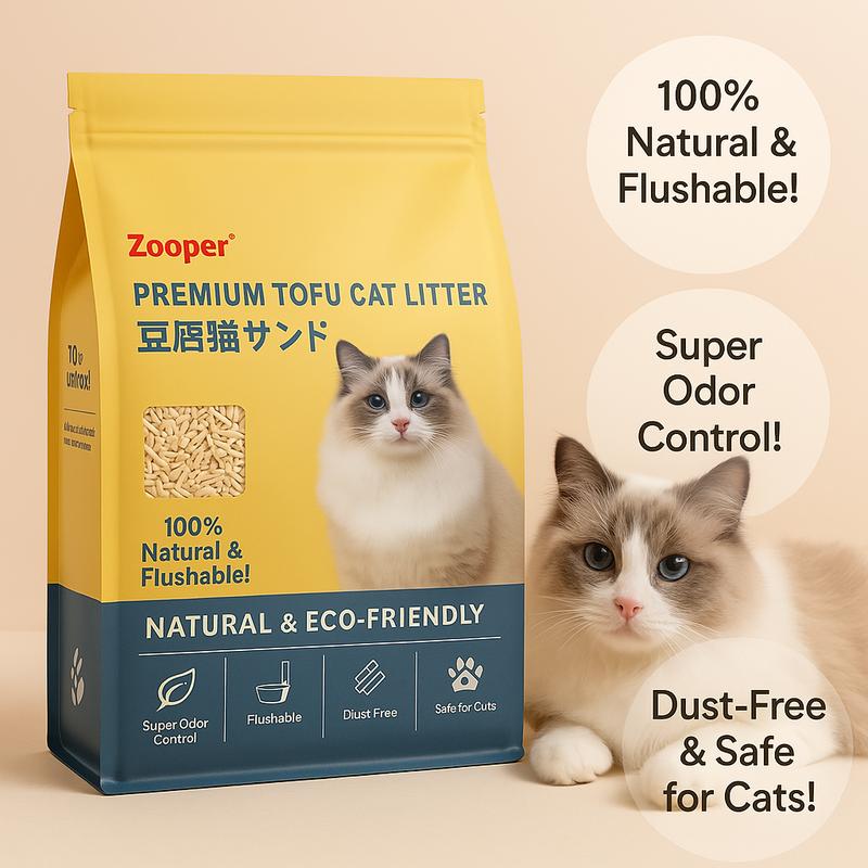 7L ZOOPER Tofu Cat Litter Premium Pasir Kucing Tofu Cat Litter - TikTok ...