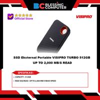 Jual SSD Eksternal Portable VISIPRO TURBO 512GB UP TO 2,000 MB/S READ ...