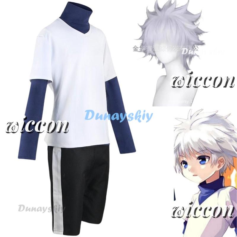 Killua Zoldyck Cosplay Costume × X Hantaa Kirua Zaoldyeck T shirt Full ...
