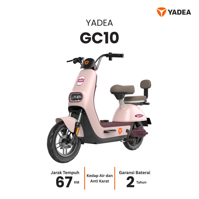 Yadea GC10 Sepeda Listrik Electric Vehicle EV 400W Garansi 2 - Shop ...