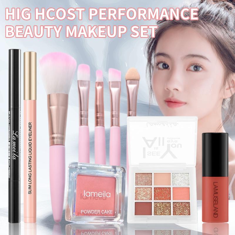 KUESICR 10PCS LAMEILA BEAUTY MAKEUP SET Eyebrow Pencil+Eyeliner+Eye ...