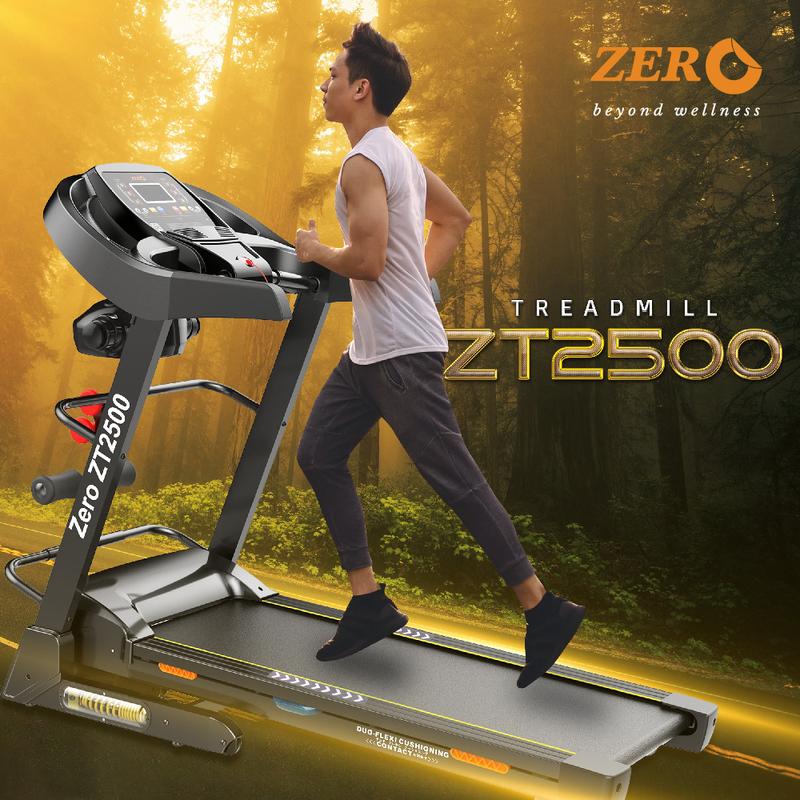 Zero Healthcare Fitness Running Treadmill ZT2500 with Vibrating ...