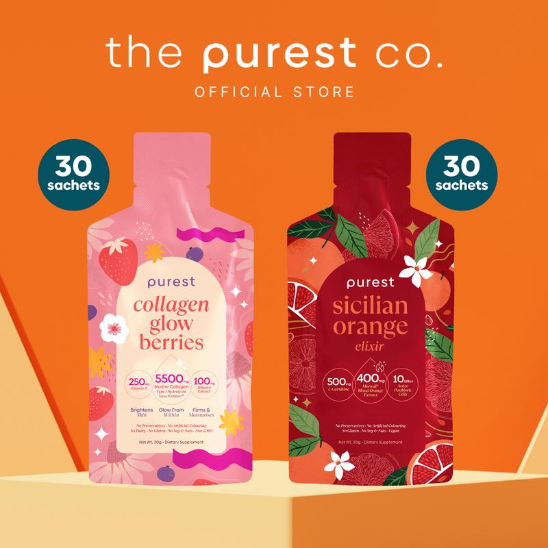 Purest Co Bestsellers Bundle: Collagen Glow Berries + Sicilian - TikTok ...