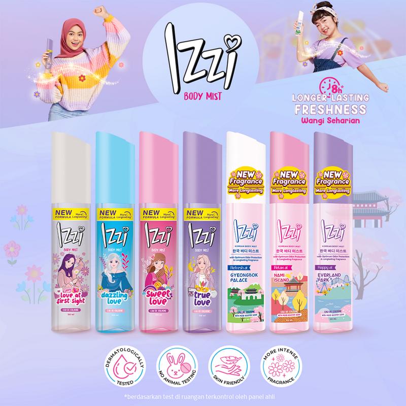 IZZI Eau de Toilette 100 ml | Parfum Wanita Remaja Floral & Powdery ...