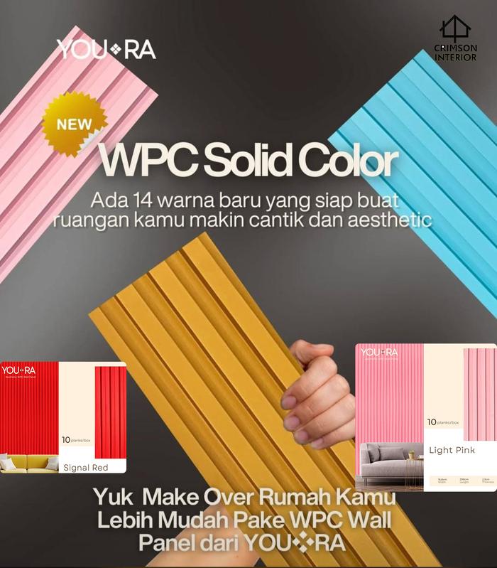 Promo WALLPANEL WARNA SOLID WPC [2.9 METER] PINK BIRU MERAH PVC - Beige ...