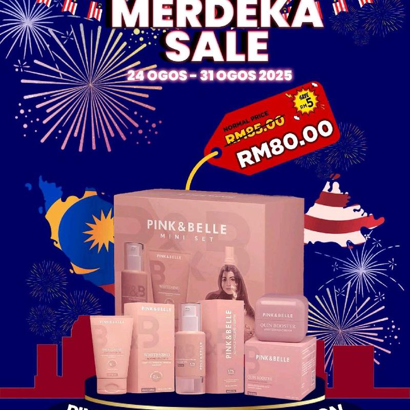 SALE MERDEKA MINI SET & ADVANCE WHITENING SERUM (PINKANDBELLE) - TikTok ...