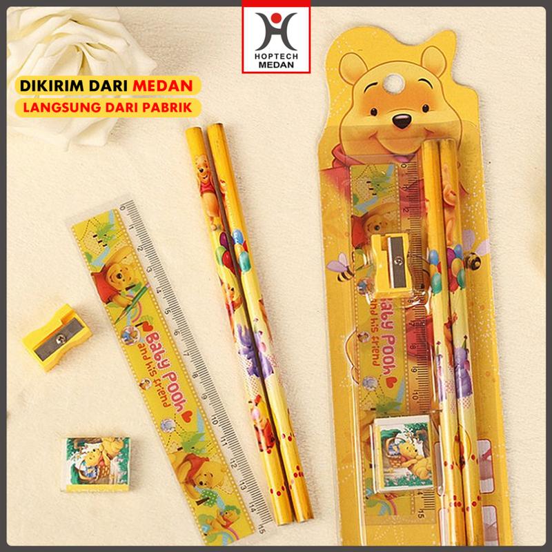 AIMILO Set Alat Tulis Cocok Untuk Tempat Pensil Buku Tulis Kartun ...